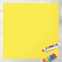 MICASIA Vinyl-Teppich - Colour Lemon Yellow - Quadrat 1:1 Größe HxB: 100cm x 100cm