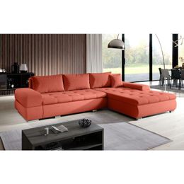 Arzo Sofa L-Form Eckcouch Schlafsofa Couch mit Schlaffunktion modern PR52 - Furnix