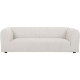 Miliboo Design-Sofa aus hellbeigem Stoff 4-Sitzer oliveiro - Beige