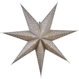 STAR TRADING - Papierstern Blinka, 7-zackig, silber, 60 cm