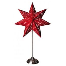 STAR TRADING - Iovivo Standleuchte Stern Antique Mini, ca. 55 cm rot