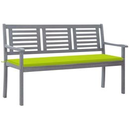 Prolenta Premium - 3-Sitzer-Gartenbank mit Auflage 150 cm Grau - Grau