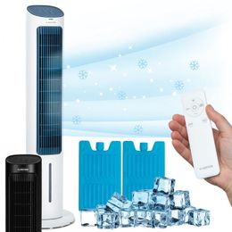 Klarstein Klimagerät Mobil, 5-in-1 Mobiler Luftkühler mit Nachtmodus, Ventilator Leise, Luftbefeuchter & Luftreiniger, Mobiles Klimagerät ohne Abluftschlauch,