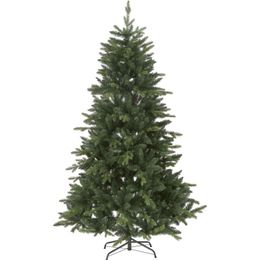 Künstlicher Weihnachtsbaum Bergen von STAR TRADING, Tannenbaum mit Ständer in Grün für innen und außen, Höhe: 1,8 m