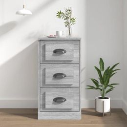 Sideboard Anrichte,Beistellschrank fuer Flur,Kueche,Kommode Grau Sonoma 36x35,5x67,5 cm Holzwerkstoff -MAISONCHIC80010