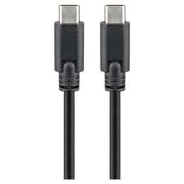 38873 - usb 3.2 Kabel, c Stecker auf c Stecker, 1 m, 5A, schwarz (38873) - goobay