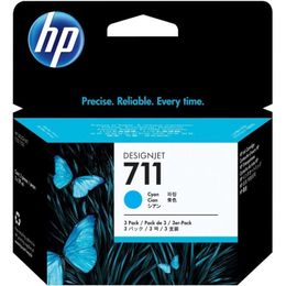 Hewlett Packard - HP Nr. 711 Tintenpatrone 29ml 3er Pack, cyan