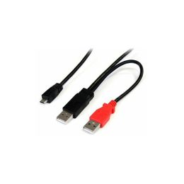 StarTech - com 91cm usb Y-Kabel für externe Festplatten - Dual usb-a auf Micro-B