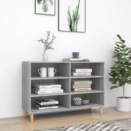 MAISONCHIC - Sideboard Kommode für Wohnzimmer Küche Grau Sonoma 103,5x35x70 cm Holzwerkstoff DE82951