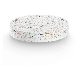 zeller Seifenschale aus Zement terrazzo, ø 11 cm