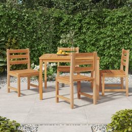 4 Stk. Gartenstühle, Gartensessel, Gartengarnitur, Balkonstühle Massivholz Teak LLOAQ663916 MAISONCHIC