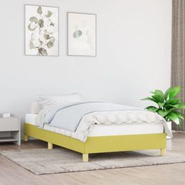 vidaXL - Bedframe stof groen 80x200 cm