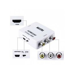 Meditrade GmbH Trade Shop Traesio - hdmi av rca 2AV 1080P video zu kamera tv audio adapter