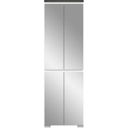 ebuy24 - Shoelove Schuhschrank 4 Spiegeltüren 60x193cm weiß,grau.