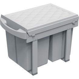 SVITA - Einbau-Mülleimer Unterschrank Küche Auszug 31L mit 3 Fächern Mülltrennung