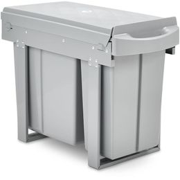 Einbau-Mülleimer Unterschrank 30L mit 2 Fächern Mülltrennung - SVITA