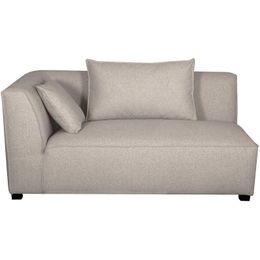 Miliboo Eckmodul links für Sofa aus beigem Stoff pluriel - Naturbeige