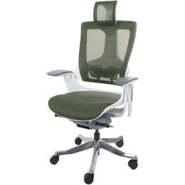 HHG Bürostuhl merryfair Adelaide, Schreibtischstuhl Drehstuhl, Polster/Netz, ergonomisch grün - green