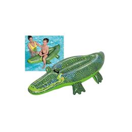 Bestway - Aufblasbares Krokodil für Schwimmbad und Meer im pvc -resistenten Griff 152x71 cm 41477