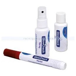 Hartmann GlowCheck UV Hygienekontrolle Nachfüllset enthält UV Stift, UV Stempelfarbe und UV Pumpspray