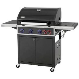 Tepro Garten Keansburg 4 Gas Grill 4 Brenner Schwarz, Edelstahl