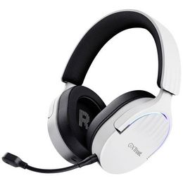 Trust GXT491 FAYZO Gaming Over Ear Headset Bluetooth® Virtual Surround Weiß Surround-Sound, Mikrofon-Stummschaltung, Lautstärkeregelung