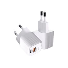 4smarts VoltPlug Duos Mini USB-Ladegerät (PD 20 W), weiß