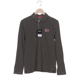 Napapijri Herren Poloshirt, grün, Gr. 48