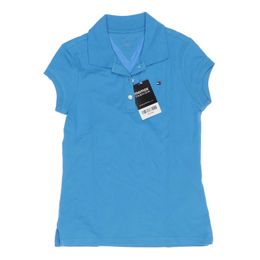 Tommy Hilfiger Damen Poloshirt, blau, Gr. 146