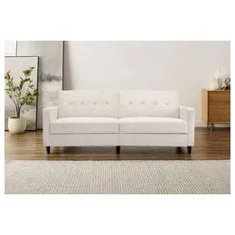 3-Sitzer DOREL HOME "Hartford II" Sofas Gr. B/H/T: 203cm x 83cm x 83cm, Cord, beige (creme) Bettfunktion, Rückenlehne 2-teilig, 3-fach verstellbar, Sitzhöhe 43 cm