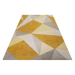 Teppich Wecon Home "Next Time 2.0" Teppiche Gr. B/L: 160 cm x 230 cm, 8 mm, 1 St., gelb Esszimmerteppiche