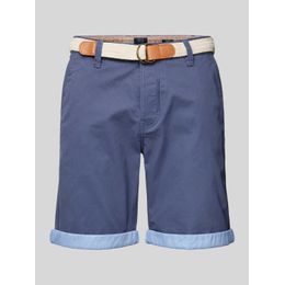 McNeal Slim Fit Bermudas mit Gürtel