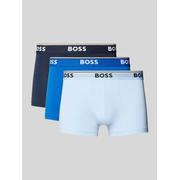 BOSS Trunks mit elastischem Logo-Bund im 3er-Pack