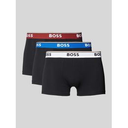 BOSS Trunks mit elastischem Logo-Bund im 3er-Pack