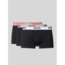 BOSS Trunks mit elastischem Logo-Bund im 3er-Pack