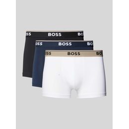 BOSS Trunks mit elastischem Logo-Bund im 3er-Pack