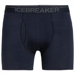 Icebreaker - Anatomica Boxers with Fly - Merinounterwäsche Gr L schwarz