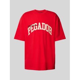 Pegador Oversized T-Shirt mit Label-Print