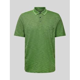 Ragman Poloshirt mit Streifenmuster und Brusttasche