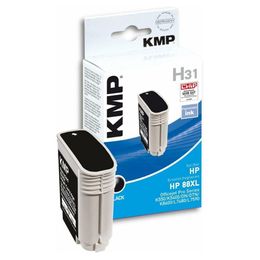 KMP H31 schwarz Tintenpatrone ersetzt HP 88XL (C9396AE) Tintenpatrone