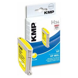 KMP H34 gelb Tintenpatrone ersetzt HP 88XL (C9393AE) Tintenpatrone