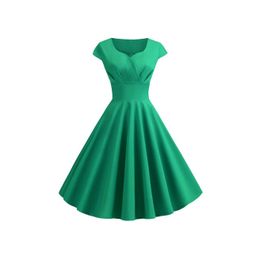 ZWY A-Linien-Kleid kleider damen Grün