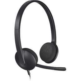 Logitech H340 Business-Headset USB gepolstert Mikrofon mit Rauschunterdrückung Headset