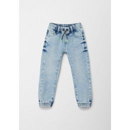s.Oliver 5-Pocket-Jeans Ankle Jeans Pelle / Slim fit / Mid rise / Slim leg angedeuteter Tunnelzug