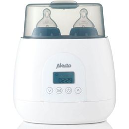 Alecto Flaschenwärmer BW700TWIN, Duo-Flaschenwärmer 3-in-1, Erhitzen, Sterilisieren und Auftauen, weiß