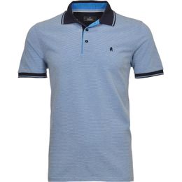 Ragman Poloshirt, Logo-Stickerei, für Herren, blau, XL