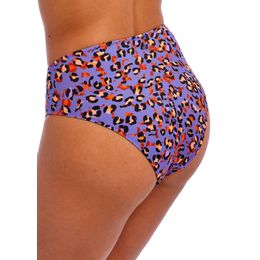 Freya Highwaist-Bikinihose, Animal, für Damen, lila, L