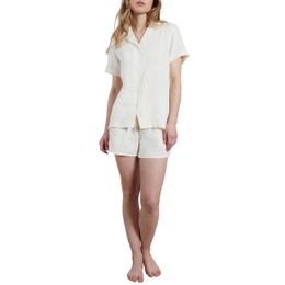 Tom Tailor Shorty, Baumwolle, crinkel, für Damen, weiß, 40