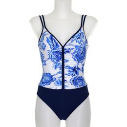 Sunflair® Badeanzug, Doppelträger, Softschalen, für Damen, blau, 44D