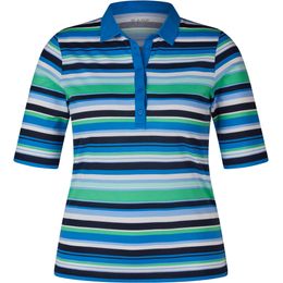 Rabe Shirt, Halbarm, Polokragen, für Damen, blau, 42